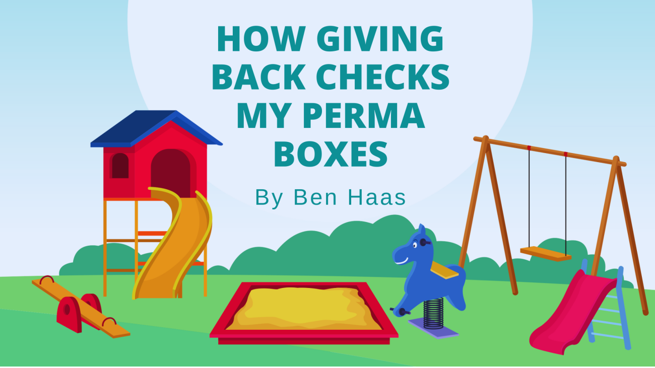 How Giving Back Checks My PERMA Boxes | Haas Financial Group